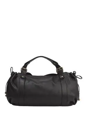 Gerard Darel 24 Leather Handbag - Black