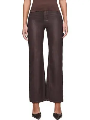 DL1961 Karmine Refined Wide Leg Coated Jeans - Fig Coated