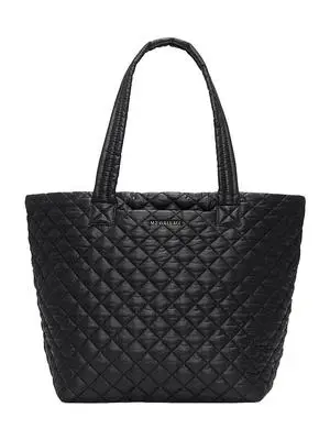 Mz Wallace Medium Metro Tote Deluxe - Black/matte Black