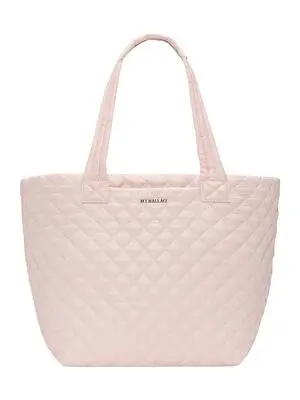 Mz Wallace Medium Metro Tote Deluxe - City Pink/light Gold