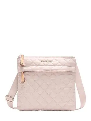 Mz Wallace Metro Flat Crossbody Bag - City Pink/light Gold
