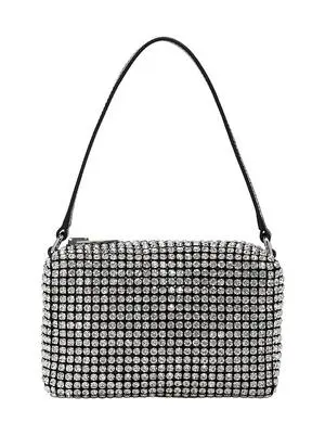 Alexander Wang Alexander Wang Medium Rhinestone Pouch White/silver