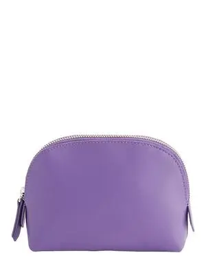 ROYCE NEW YORK Leather Cosmetics Case - Purple