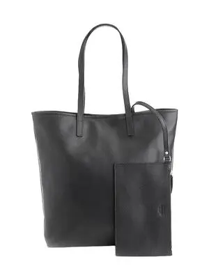 ROYCE NEW YORK Pebble Grain Leather Tote - Black