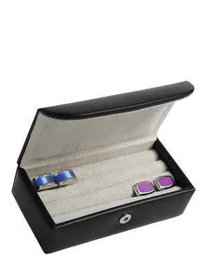 ROYCE NEW YORK Cufflink Case - Black