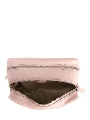 ROYCE NEW YORK Leather Toiletry Bag - Light Pink