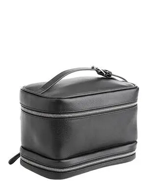 ROYCE NEW YORK Leather Train Case - Black