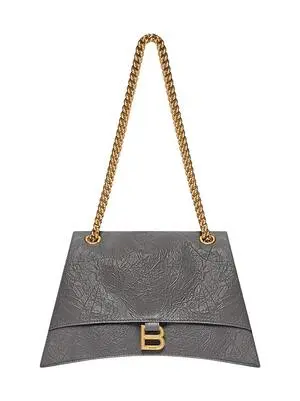 Balenciaga Balenciaga Crush Mini Chain Bag Graffiti Dark Gray/gold