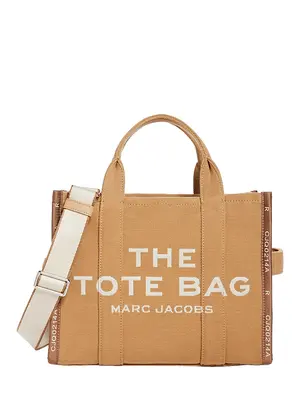 Marc Jacobs The Jacquard Medium Tote Bag Camel/shiny Nickel
