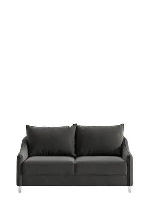 LUONTO Ethos Queen Sleeper Loveseat - Chrome Oliver