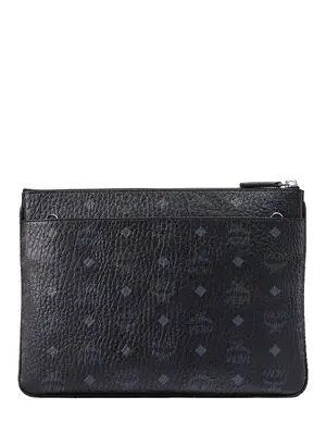 Mcm Aren Visetos Pouch - Black