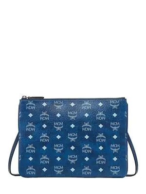 Mcm Mcm Aren Visetos Pouch Blue