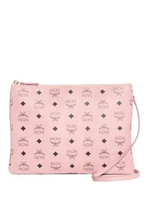 Mcm Mcm Aren Visetos Pouch Soft Pink
