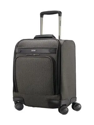 HARTMANN Herringbone Deluxe Underseat Carry On Spinner - Black Herringbone