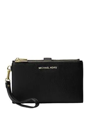 Michael Kors Double Zip Wristlet - Black/gold