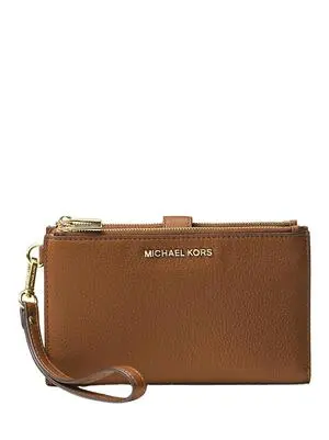 Michael Kors Double Zip Wristlet - Luggage