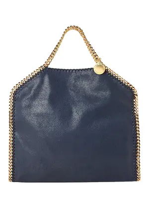 Stella McCartney Stella McCartney Falabella Small Tote Mood Indigo/gold
