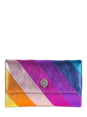 Kurt Geiger Kensington Leather Chain Wallet - Metallic Multi