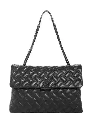 Kurt Geiger Kensington Drench Xxl Quilted Leather Shoulder Bag - Black