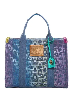 Kurt Geiger Kurt Geiger London Southbank Small Tote Blue Multi