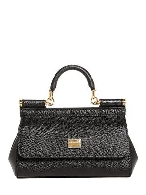 Dolce & Gabbana Small Sicily Handbag - Black