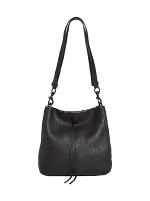 Rebecca Minkoff Darren Leather Shoulder Bag - Black/black