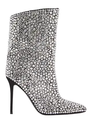 GIUSEPPE ZANOTTI Merissa Sparkle 105mm Boots - Silver