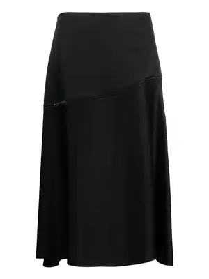 JIL SANDER Flared Midi Skirt - Black