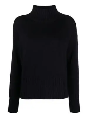 DRUMOHR Roll-Neck Merino Wool Sweater Blue