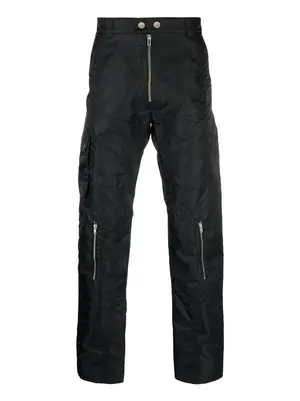 GMBH Panelled Biker Trousers - Black