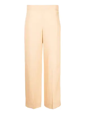 JIL SANDER High-waist Wide-leg Trousers - Neutrals