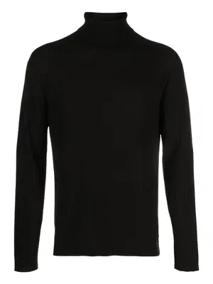 Giorgio Armani Intarsia Knit Jumper - Black