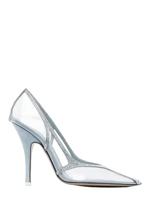 Attico Venus 105mm Crystal Pumps - Neutrals
