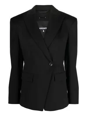 Patrizia Pepe Peak-lapels Double-breasted Blazer - Black