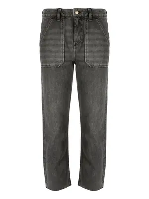 Ba&sh Elly Mid-rise Straight-leg Jeans - Grey