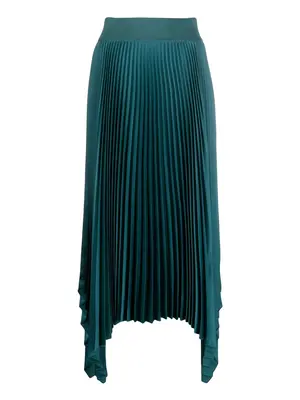 JOSEPH JOSEPH Ade Pleated Midi Skirt Green