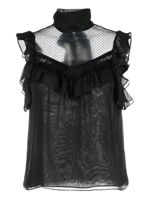 Dorothee Schumacher Panelled Sleeveless Blouse - Black