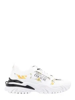 Versace Baroccoflage-print Low-top Sneakers - White