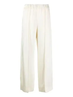 JIL SANDER High-waist Pleated Trousers - Neutrals
