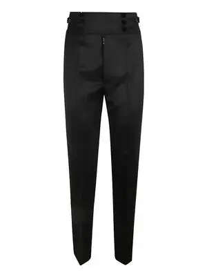 MAISON MARGIELA Four-stitch Tapered Trousers - Black