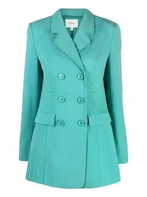 GESTUZ Caisagz Double-breasted Blazer - Green