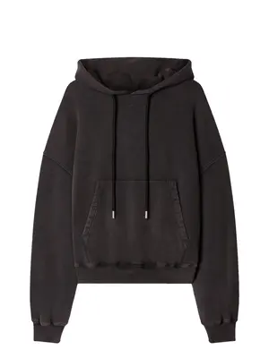 Off-White Super Moon Cotton Hoodie - Black