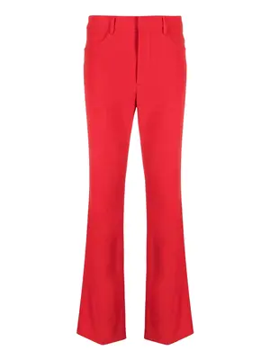 Zadig&Voltaire Pistol Straight-leg Trousers - Red