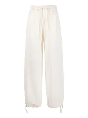 Acne Studios Drawstring Palazzo Pants - White