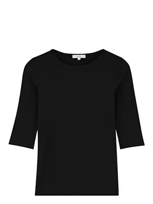 VINCE Vince Ribbed Stretch-Jersey Top