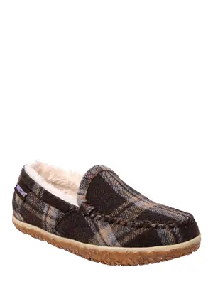 Minnetonka Minnetonka Tempe Slipper Chocolate Plaid
