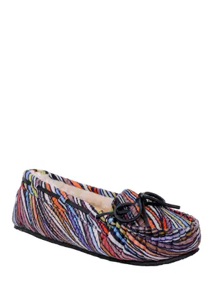 Minnetonka Minnetonka Cally Faux Fur Lined Slipper Multi Color