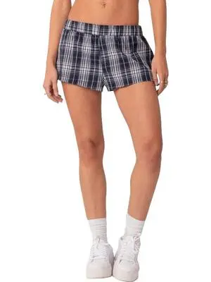 EDIKTED EDIKTED Plaid Board Shorts