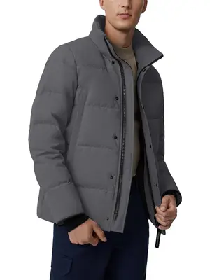 Canada Goose Wyndham Parka Black Label 625 Fill Power Down Parka Titanium