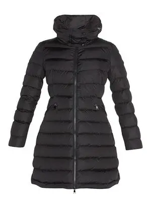 Moncler Flammette Long Puffer Coat - Black